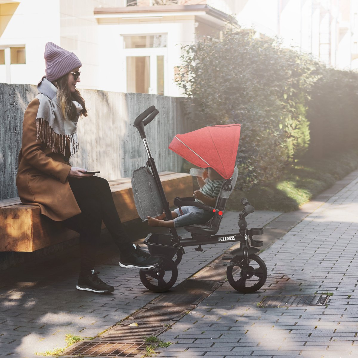 KIDIZ® Loopfiets Driewieler 5in1 Kinderfiets kinderdriewielerfiets 1 ...