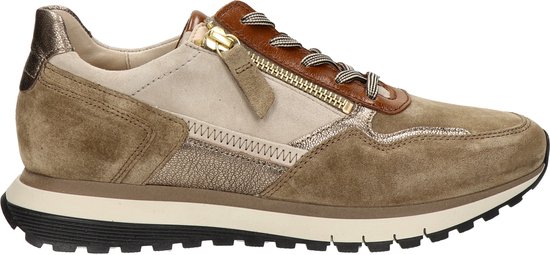 Gabor 378 Lage sneakers - Dames - Beige - Maat 38,5 | bol