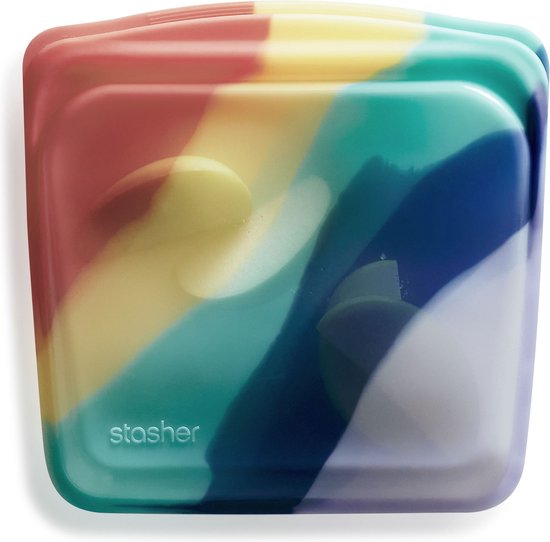 Stasher Sandwich Vershoudzak 828 ml Rainbow Splash | bol.com