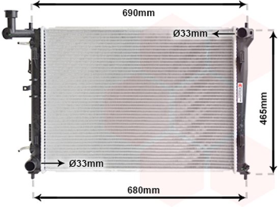 RADIATOR VOOR HYUNDAI I-30 2008-2012 253102H050 | bol