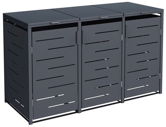IVOL Kliko ombouw Antraciet Design 196x80x116 cm - Containerberging 3 ...