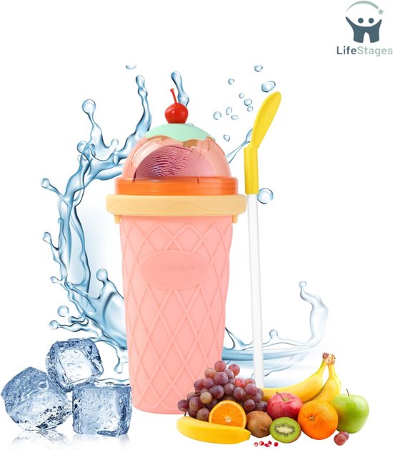 LifeStages - Slush Puppy Maker - Slushy Maker Beker - Siliconen Rietje ...