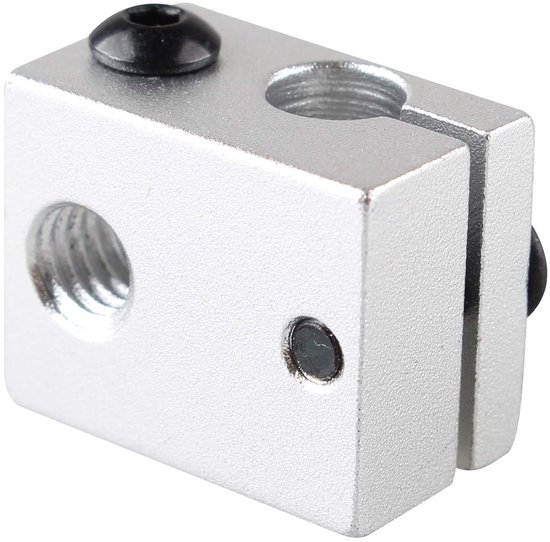 V6 Aluminium Extruder Hotend Nozzle Heater Block voor M6 schroefdraad ...