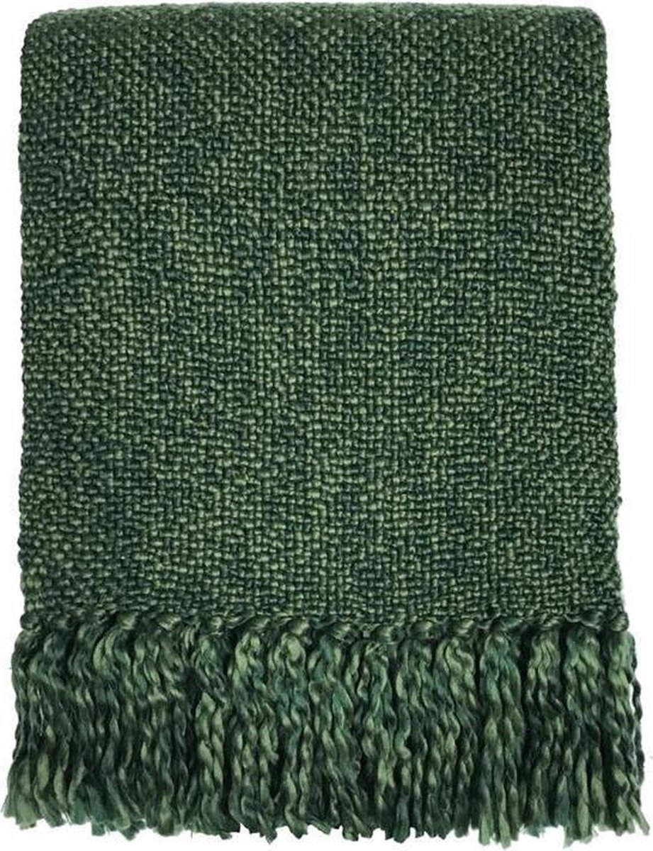 Malagoon - Marble jungle green throw | bol.com