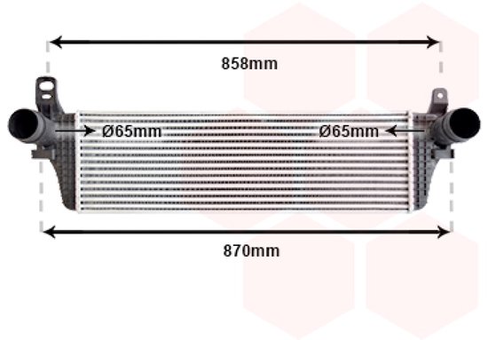 Van Wezel - INTERCOOLER VOOR VW TRANSPORTER T5 2003-2009 7E0145804A | bol