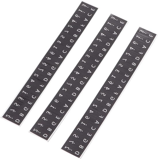17 Key Kalimba-sticker hoge hechting Papiermateriaal Toetsen Stickers ...