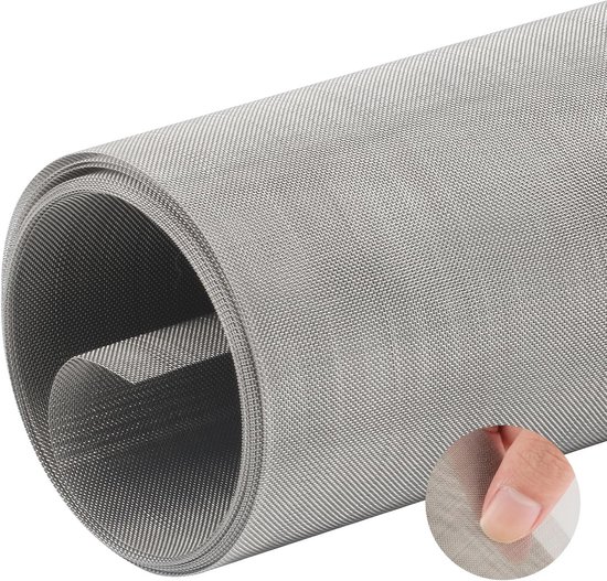 Fijnmazig RVS gaas 30x200 cm voor deuren en ramen - Muispreventie ...