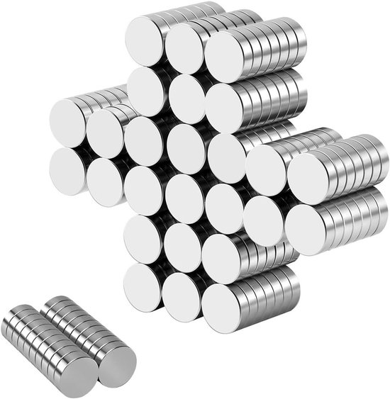 Neodymium magneten - extreem sterk - 100 stuks - 10x3 mm | bol