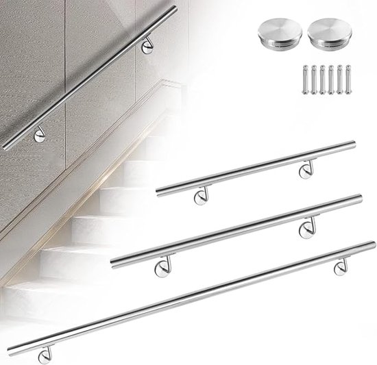 NAIZY leuning 60cm roestvrij staal leuning buiten & binnen trap leuning ...