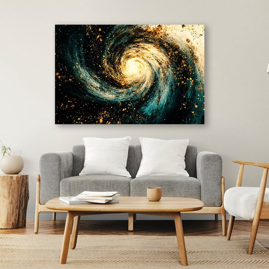 Abstracte kosmos in spiraalvorm - Kosmos poster - Posters sterren ...