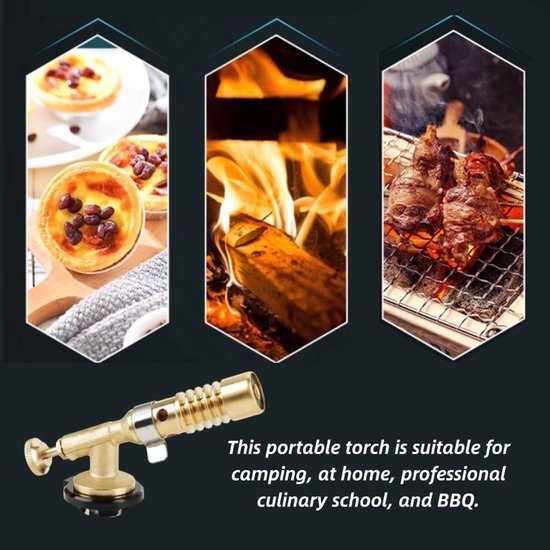 Gas Culinaire Fakkel voor Keuken Koken en BBQ met Butaan ...