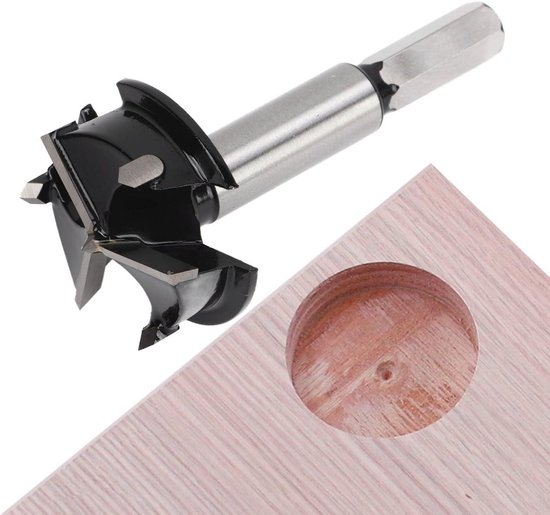 3 Blade Legering Staal 35mm Forstner Boor Met Limit Incisive Chip ...