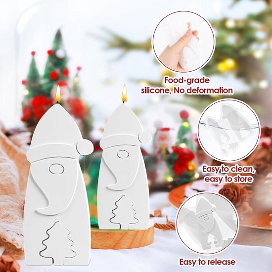 Kabouter siliconen mal voor Kerstmis - Doe-het-zelf gietvorm voor ...