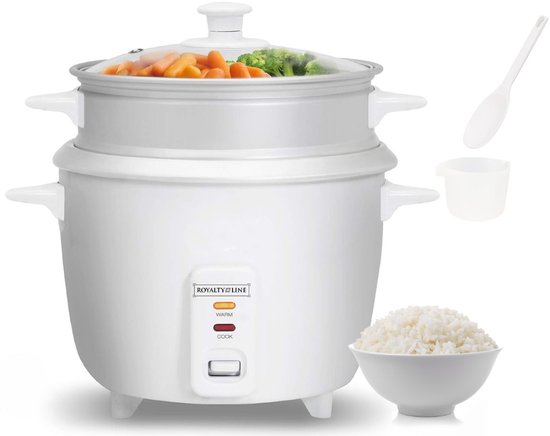 Royalty Line® RC22 Rijstkoker Met Stomer - 2.2 Liter Rice Cooker ...