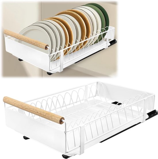 Removable Plate Organizer - Pull-Out Drawer for Kitchen Cupboards | bol