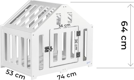 Houten Hondenhok voor Dieren | Comfortabele Dierenbox in Modern Design ...