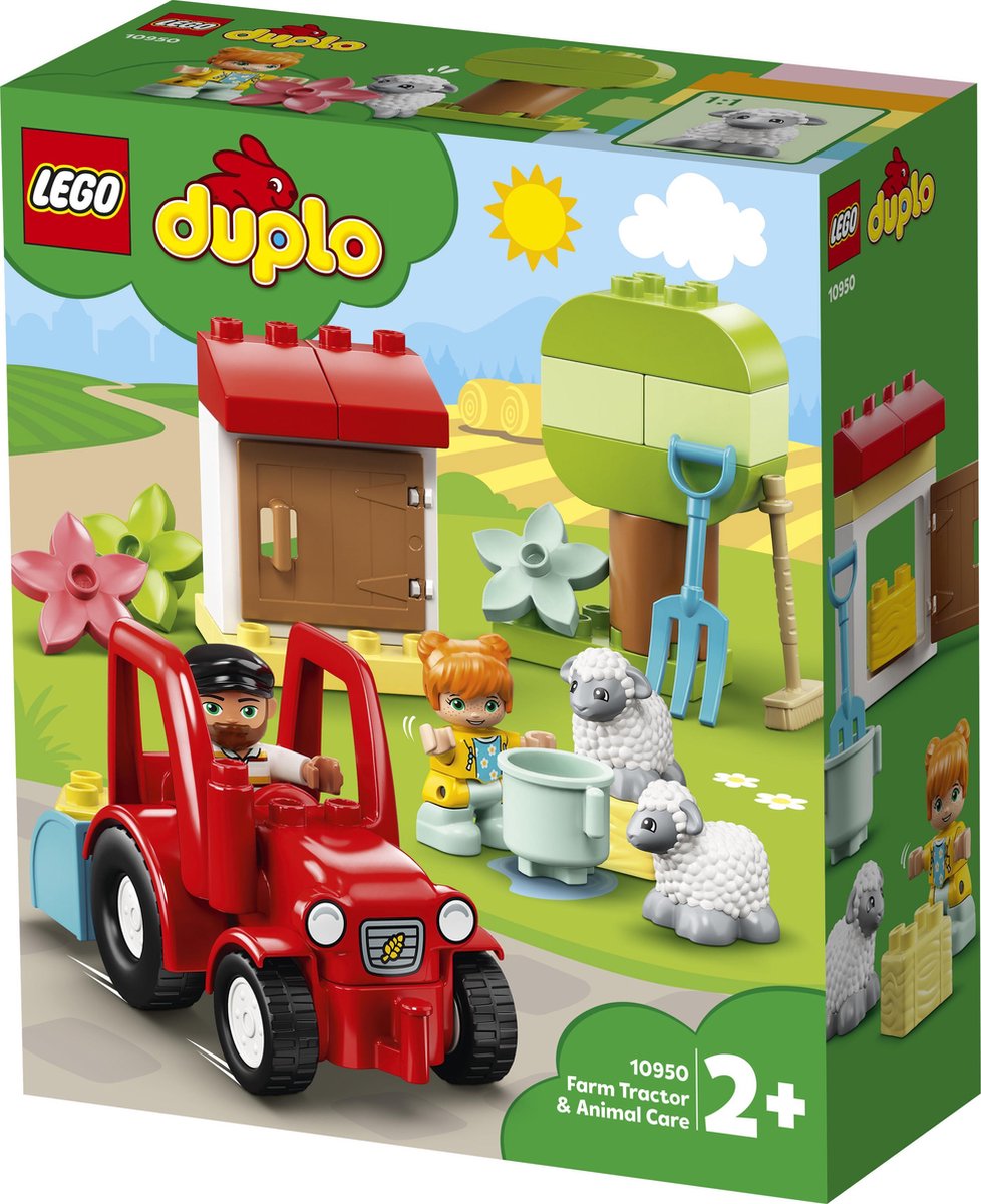 LEGO DUPLO Landbouwtractor en Dieren Verzorgen - 10950 | bol.com