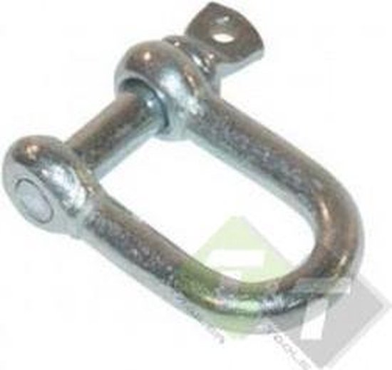 D-sluiting 10 mm met borstbout, Verzinkte D-sluiter. | bol