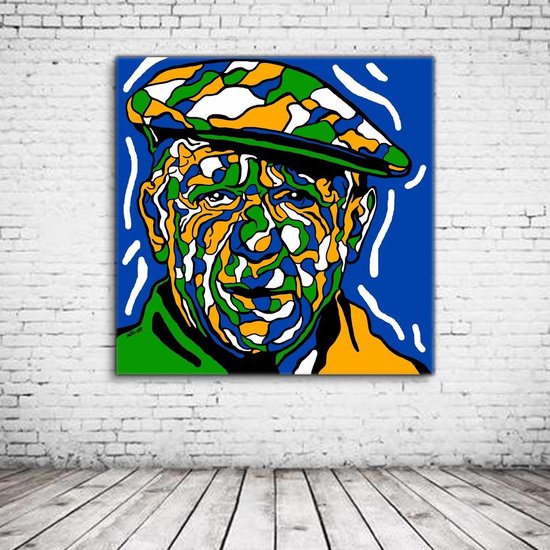 Pablo Picasso Pop Art Canvas - 90 x 90 cm - Canvasprint - Op ...
