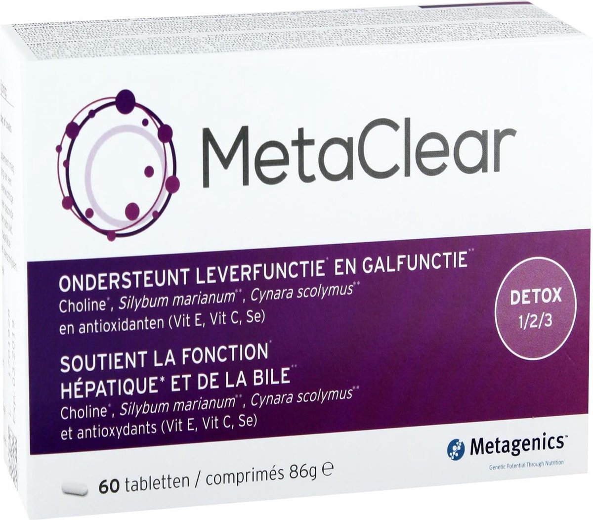 Metagenics MetaClear - 60 tabletten | bol.com