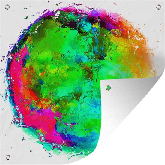 Affiche de jardin planète avec différentes couleurs sur fond blanc ...