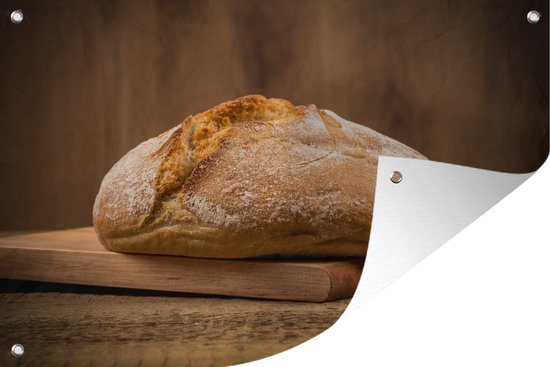 Tuindecoratie Een wit brood van de bakker - 60x40 cm - Tuinposter ...