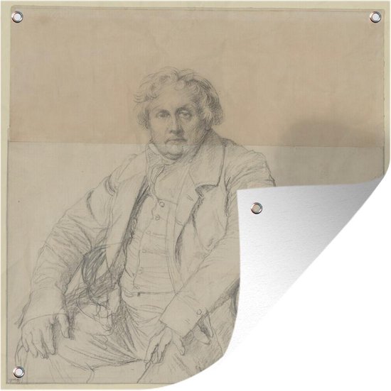 Tuinposters Portret van Louis Francois Bertin - Schilderij van Jean ...