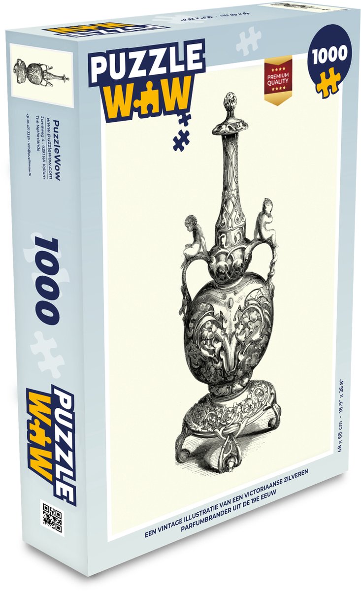 Puzzle Parfum Illustration 1000 pièces - Une illustration vintage d'un ...