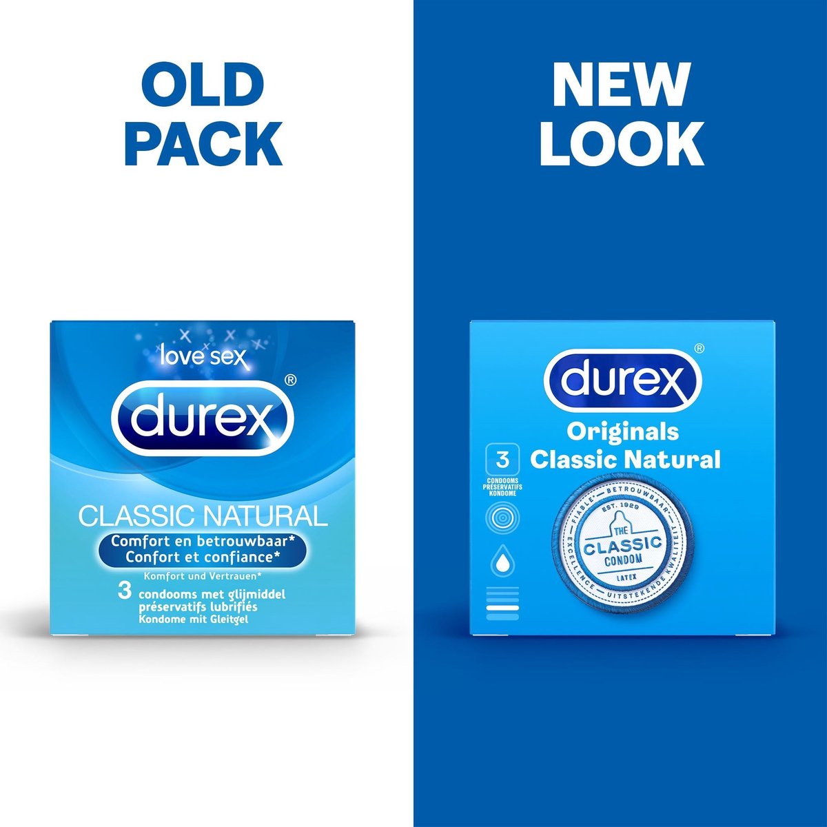 bol.com | Durex classic natural - 12 x 3 stuks