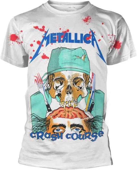 Metallica Heren Tshirt -XL- Crash Course In Brain Surgery Wit | bol.com