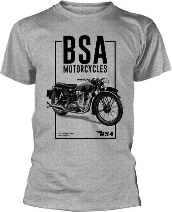 BSA Heren Tshirt -M- BSA Motorcycles Tall Box Grijs | bol