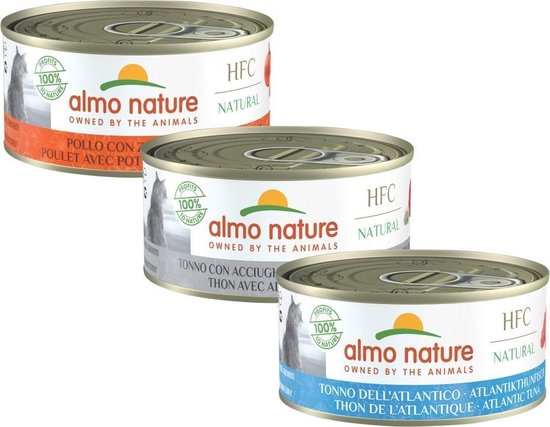Almo Nature HFC Natural Natvoer voor Katten - 24 x 150g - Tonijn en ...