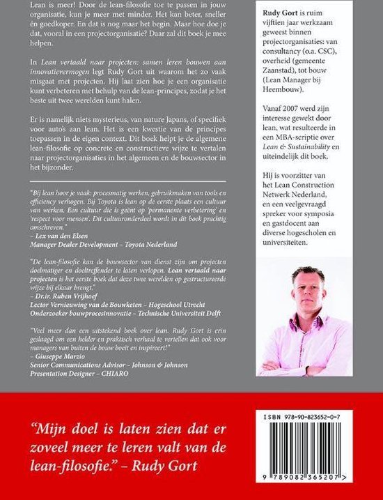 Lean vertaald naar projecten, Rudy Gort | 9789082365207 | Livres | bol
