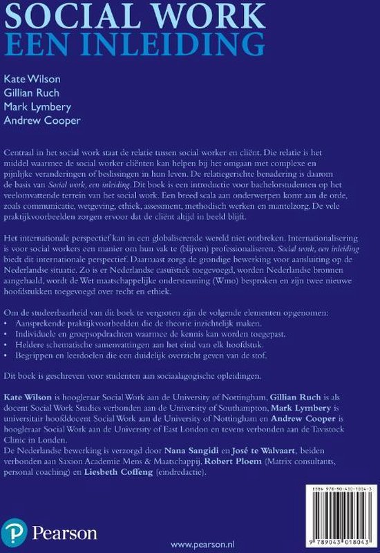 Social work | 9789043018043 | Kate Wilson | Boeken | bol