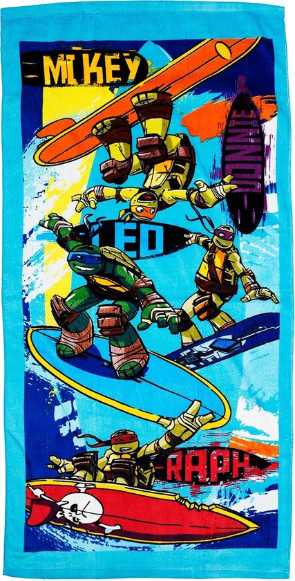 Teenage Mutant Ninja Turtles - Strandlaken Surf - 70 x 140 cm - Multi ...