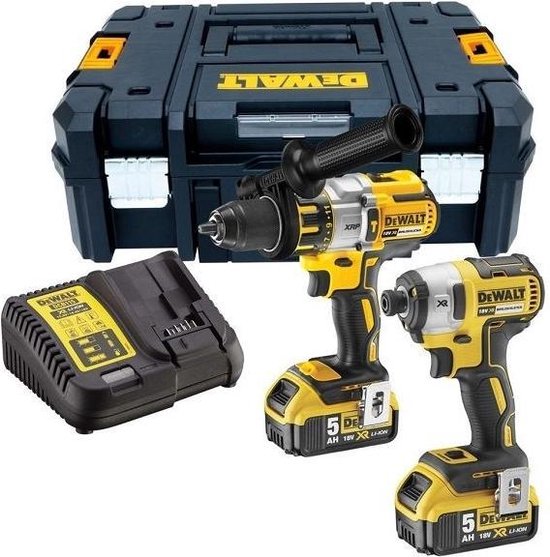 DCK276P2T accu set | DCD996 + DCF887 | 18v 5.0Ah Li-ion in T-stak koffer | bol