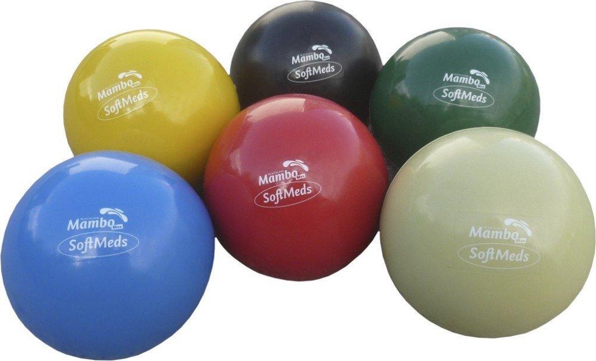 SoftMed gewichtsbal 2,5 kg - Blauw | Mambo Max | Medicine ball | bol