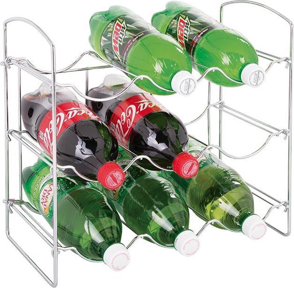 Flessenrek van metaal - Classico iDesign | voor 9 flessen | bol.com