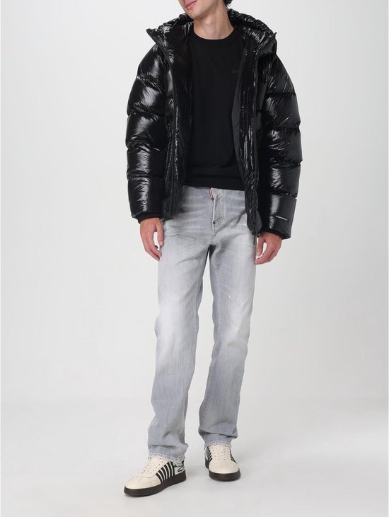Hooded Padded Jacket with Zip Closure and Welt Pockets - Black | bol
