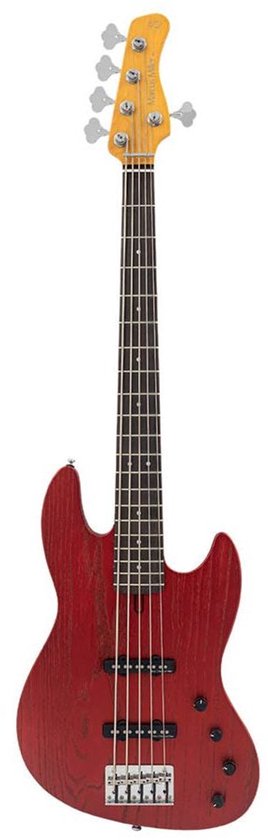 Basse active 5 cordes Sire V6 5/CAR Marcus Miller, rouge Candy Apple | bol