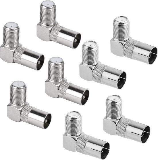 8pcs 90 Degree F Type Bus to PAL Plug/Socket, Right Angle Adaptor ...