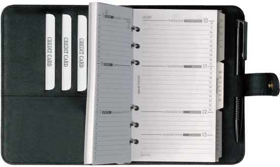 *conferentiemap A6 Bind 13 x 18,5 x 3,5 cm zwart | bol
