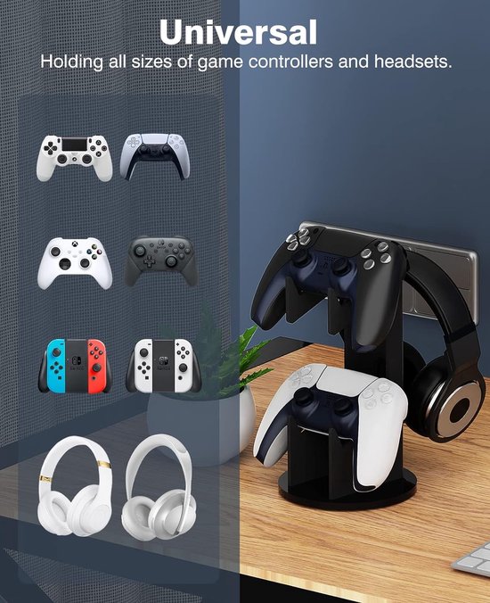 Game Controller & Headset 2-in-1 Stand - Universele Acryl Houder ...