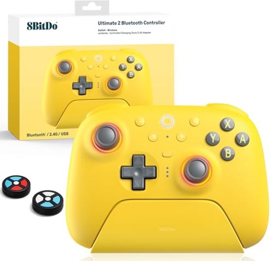 Bluetooth Controller voor Switch 2, Switch en Windows-pc met RGB ...