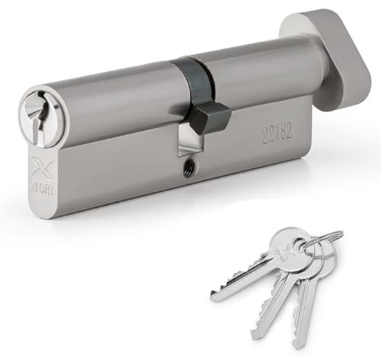 Chroom Euro Cilinderslot 90mm - Duimdraaien, Hoge Veiligheid voor ...
