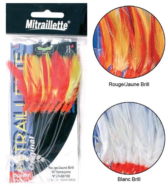 Ragot Mitraillette Zeevis Onderlijn Wit #3/0 | bol