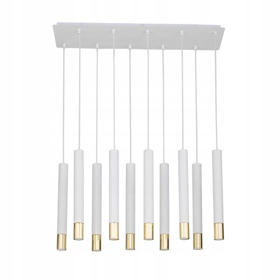 SOPEL GRAND 10 hanglamp wit-goud, 10 buizen, moderne stijl | bol