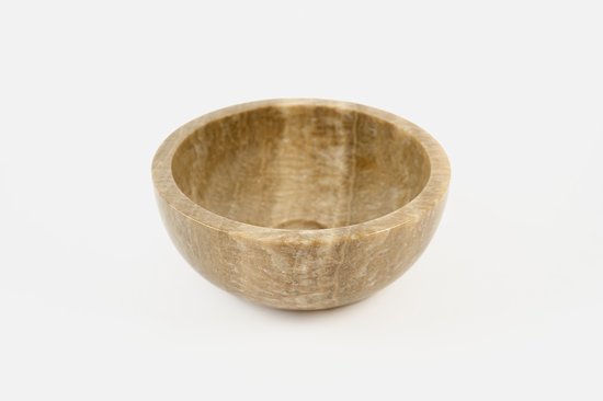 Teakea - Onyx Natuurstenen Waskom 30x12 cm - Ronde Waskom van Gele Onyx ...
