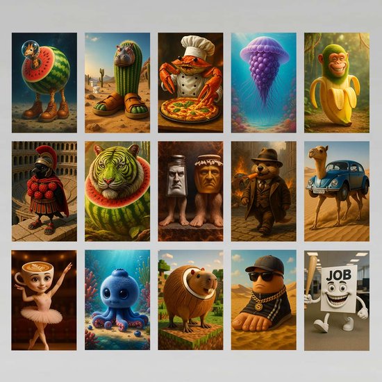 Brain Rot Poster - Smurf Cat - 50cm x 70cm - Hoge kwaliteit 250g ...