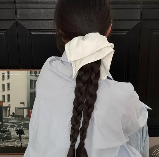 Grote Satin Zijde Scrunchies - 2 Stuks Elegante Jumbo Haaraccessoires ...